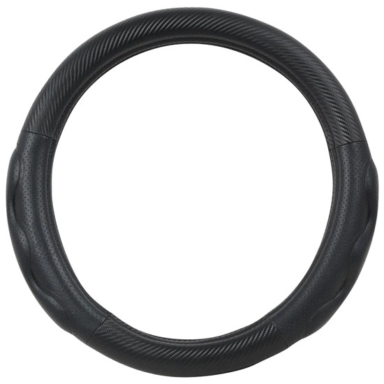 18 Inch Heavy Duty Deluxe Glossy Black Steering Wheel Cover - 4 State ...