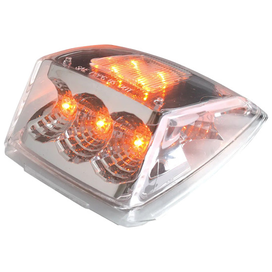 10.75 Inch Spyder Cab Marker Reflector Light - Amber LED / Clear Lens ...
