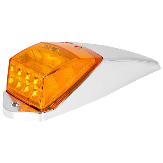 Spyder Square Cab 14 Diode Light W/ Chrome Base - Amber LED / Amber ...