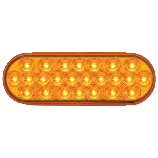 6.5 Inch Oval Continuous Pearl LED Strobe Light - 4 State Trucks