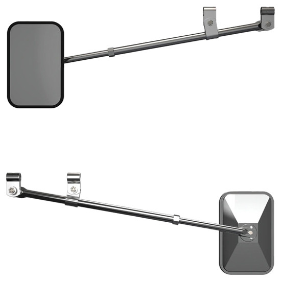 Wide Load Mirror Assembly With Extendable Arm - 4 State Trucks