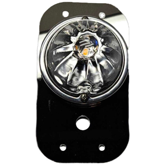 304 SS Dome Light Bracket With 1 Watermelon Light Hole For Freightliner ...