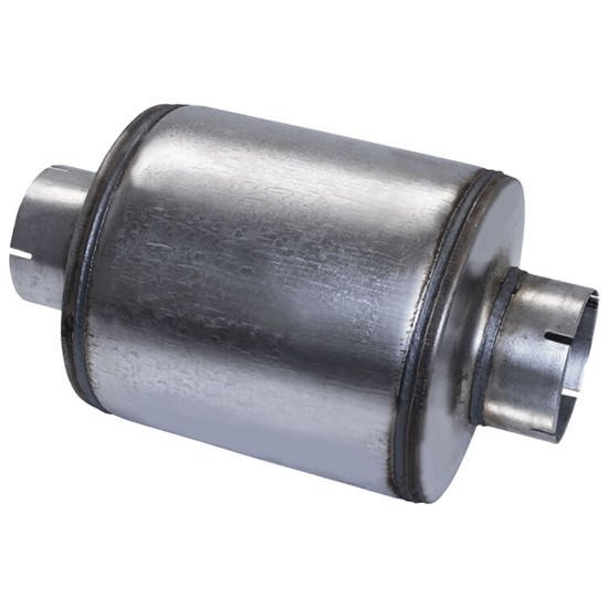 Galvanized Steel Exhaust Resonator 4 Inch Inlet / Outlet 9 Inch Body ...