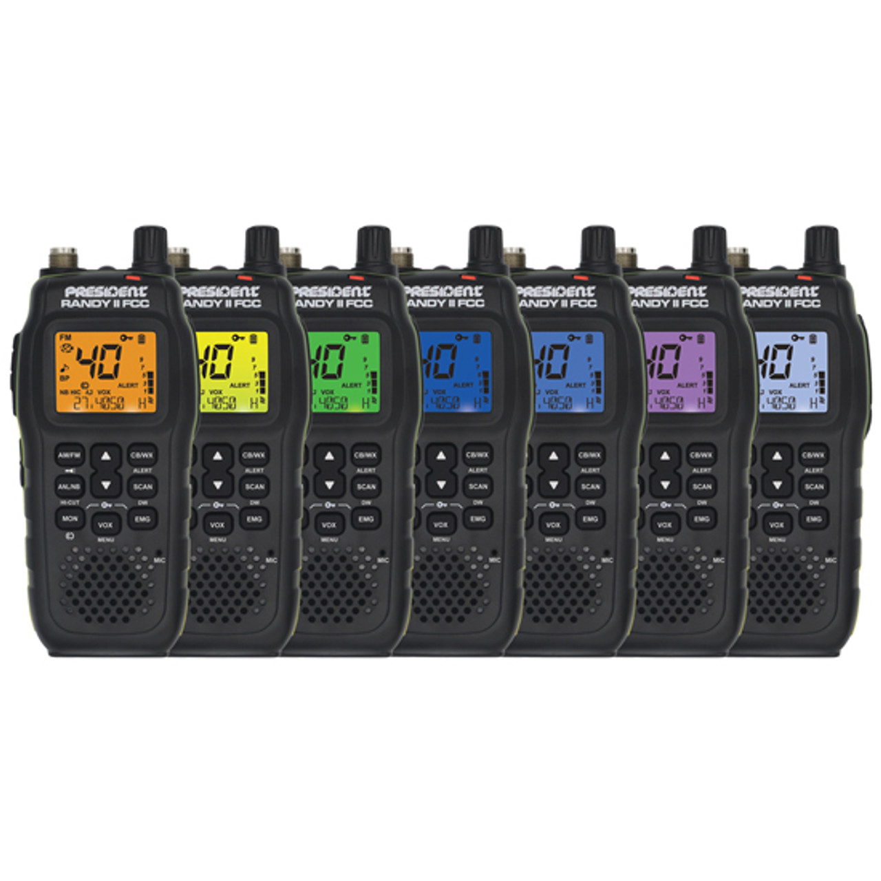 President Randy II FCC Handheld CB Radio - 4 State Trucks