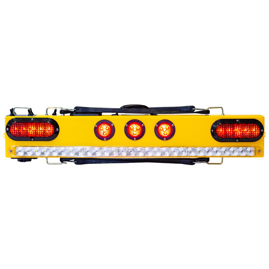 37 Inch Lithium Powered Wireless Tow Light Bar With Strobe and Work ...