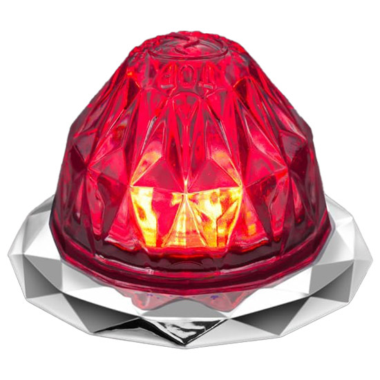 3/4 Inch Hero LED Jewel Mini Watermelon Light - Red LED/ Clear Lens - 4 ...