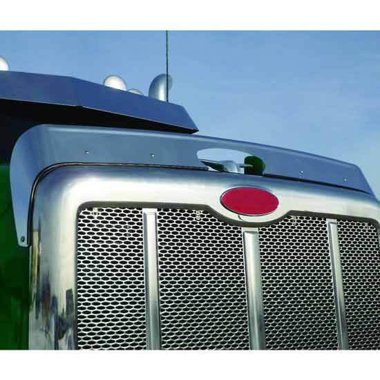 Stainless Steel Bug Shield For Peterbilt 567 SBA/SFA - 4 State Trucks