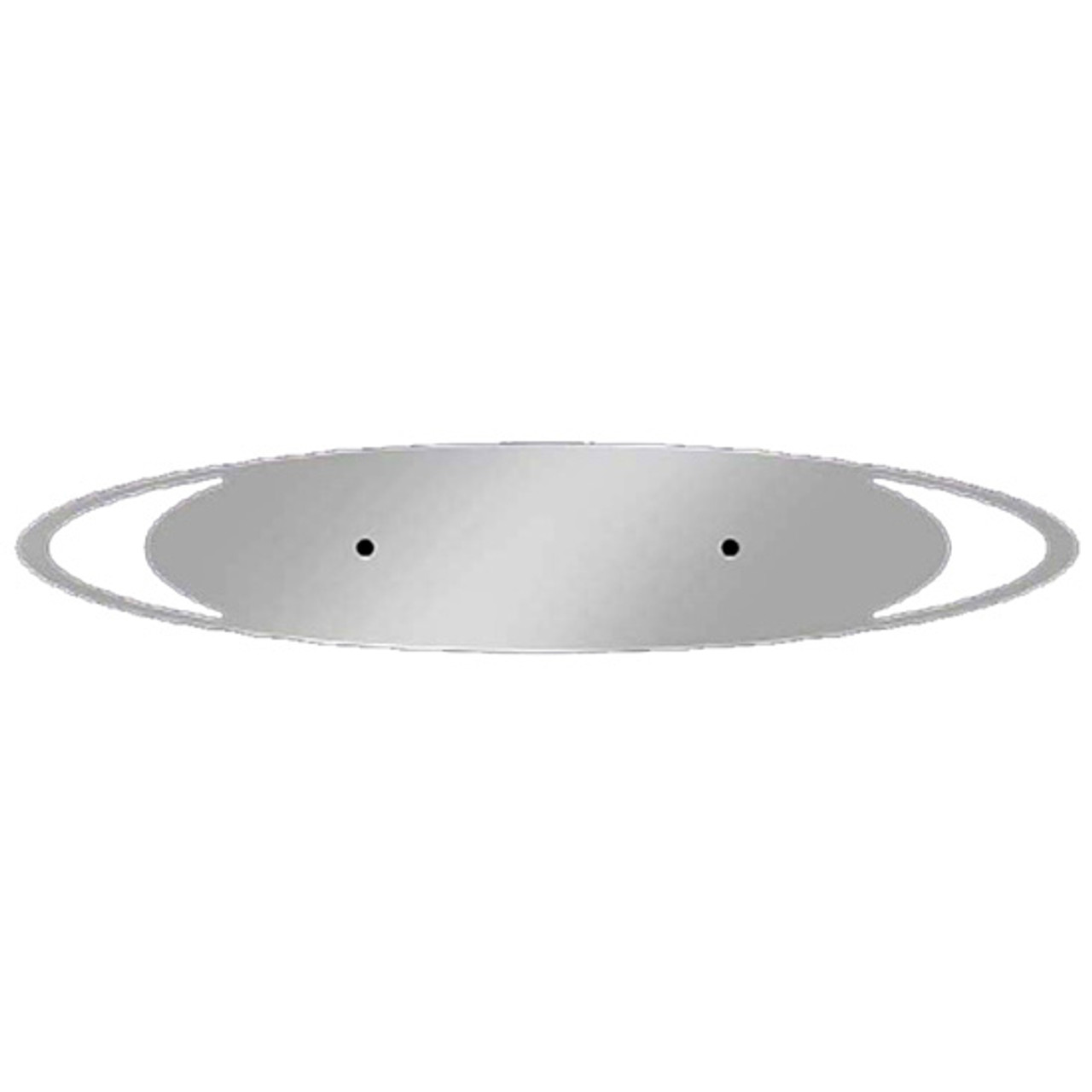 Stainless Steel Ellipse Hood Emblem Accent W/ Crescent Cutouts For ...