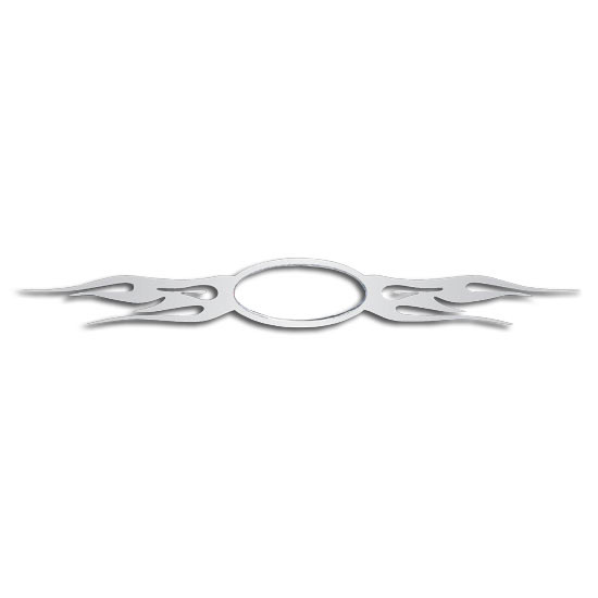 Stainless Steel Wildfire Hood Emblem Accent For Peterbilt - 4 State Trucks