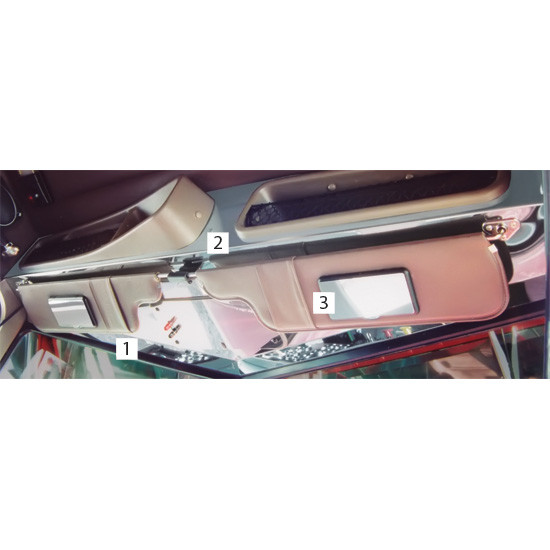 Stainless Steel Headliner & Console Trim For Peterbilt Ultra Cab - 4 ...