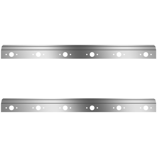 72.5 Inch Stainless Steel Fuel Tank Fairings W/ 12 P1 Light Holes For ...