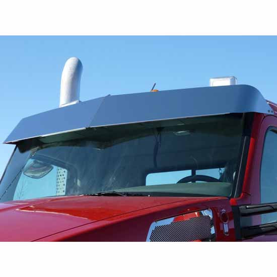11.5 Inch Stainless Steel Drop Visor For Kenworth T680, T880 Low Roof ...