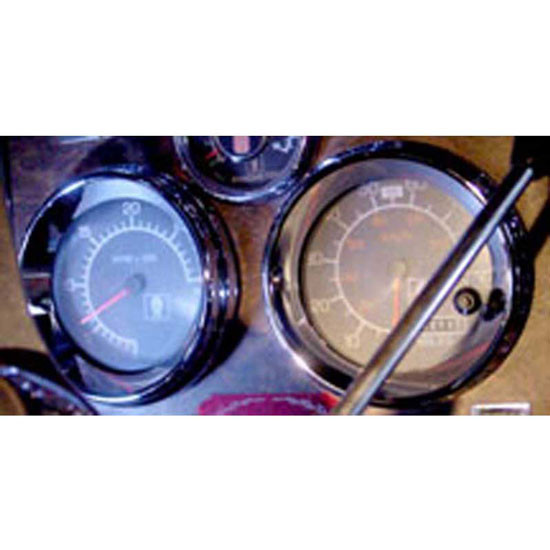Chrome Speedo-Tech Bezel W/O Visor, Snap On For Kenworth - 4 State Trucks