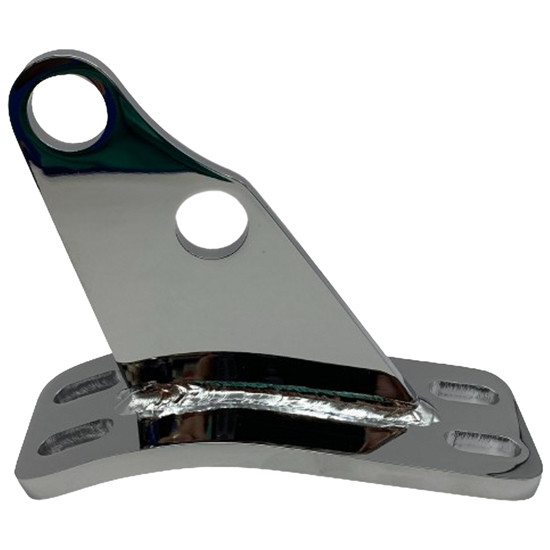 Peterbilt Stainless Steel Angled Exhaust Cab Bracket - 4 State Trucks