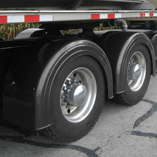 48.5 Inch Fiberglass Wide Trim Full Radius Fender For Freightliner ...