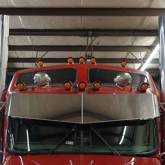 11 To 13 Inch V Drop Large Radius Post Mount Challenger Visor For ...