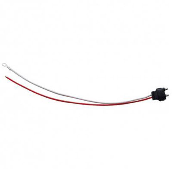 2 Wire Pigtail W/ 2 Prong Straight Plug - 12 Inch Lead - 4 State Trucks