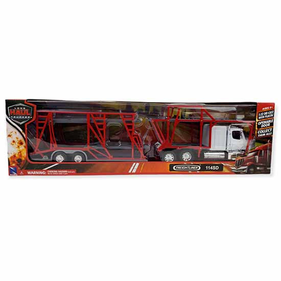 CSM 1:32 Freightliner 114SD Sleeper Cab W/ Auto Carrier Die Cast Model ...