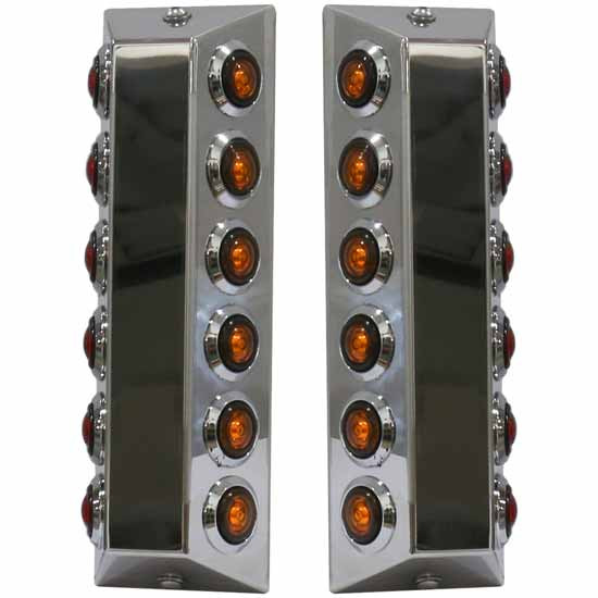 Switchblade Light Bars With Amber Front And Red Rear Facing LED Light ...