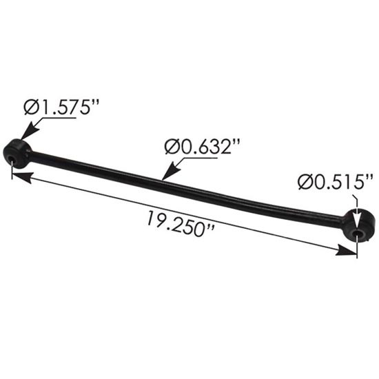 BESTfit 19.25 Inch Radiator Support Rod Replaces 3838980C1 & BT-8980 ...