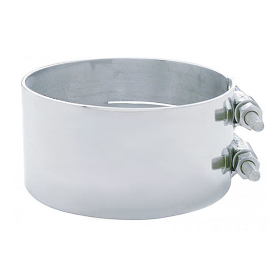 6 Inch Chrome-Plated Steel Exhaust Clamp Replaces 50BJ-600SCP by ...