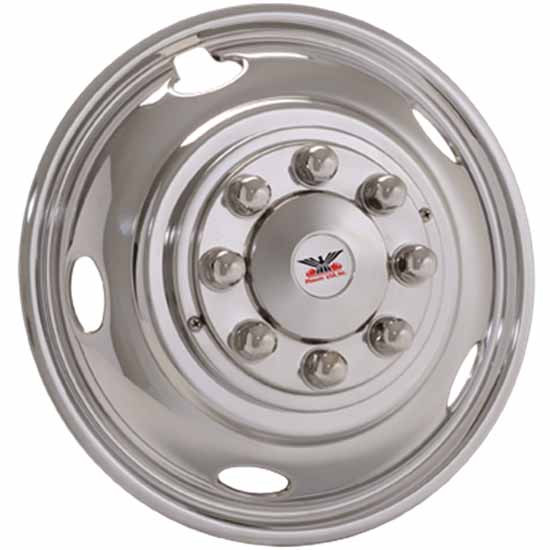 17 Inch 8 Lug Stainless Steel Steer, Driver Wheel Simulator Set With ...