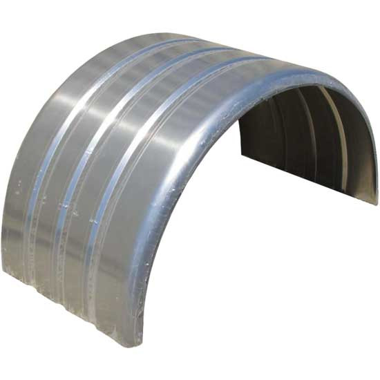 Merritt 48 Inch Smooth Aluminum Full Radius Fender W/ Ribs - 4 State Trucks