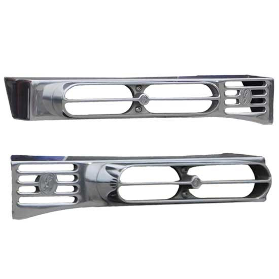 Peterbilt 379, 359 Polished Aluminum Front Fender Blinker Bar Light ...