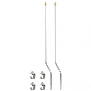 Stainless Steel Bumper Guide Kit W/ Amber Watermelon Light - 4 State Trucks
