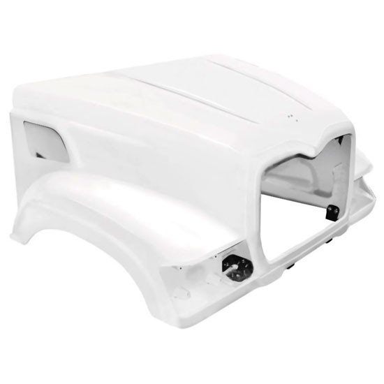 Fiberglass Hood W/ 50.5 Inch Centerline For Mack Granite CV713 SFA - 4 ...