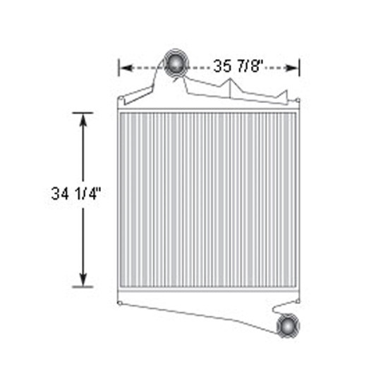 BESTfit Charge Air Cooler Replaces 1030268, 1030154 For Volvo VNL Gen I ...