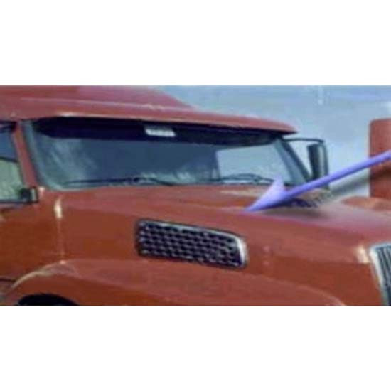 Chrome Cab Fresh Air Intake Trim For Volvo VLN Gen I - 4 State Trucks