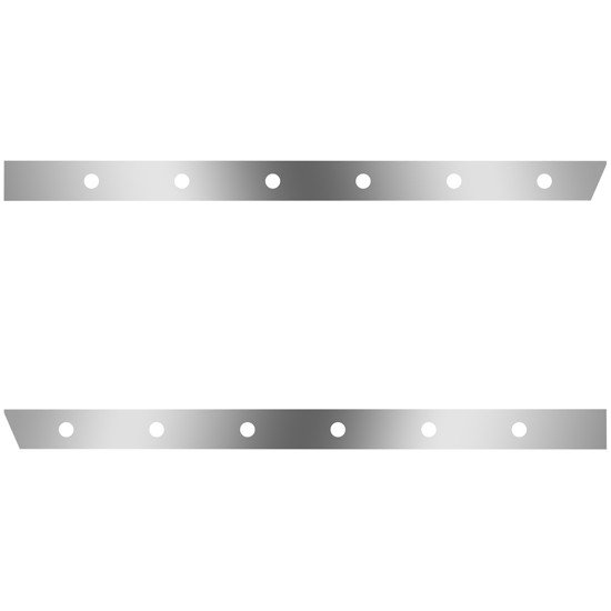 4 Inch Stainless Extended Cab Panels W/ 12 P1 Light Holes On 8 Inch ...