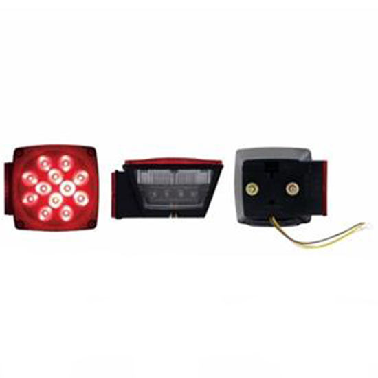 Over 80 Inch Wide LED Submersible Combination Tail Light Kit - Red LED ...
