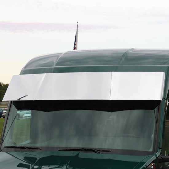 15.5 Inch Stainless Steel Blank Blind Mount Drop Visor For Kenworth ...