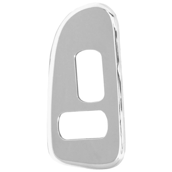 Chrome Window Switch Trim With 2 Openings - Passenger Side - 4 State Trucks