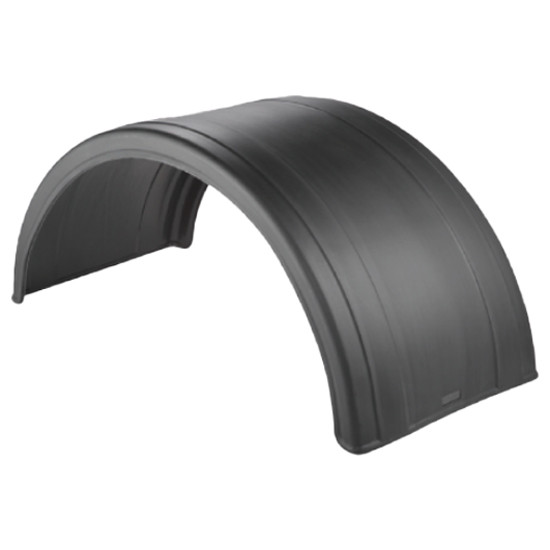 TPHD 76 Inch Black Round Super Single Poly Fender - Pair - 4 State Trucks