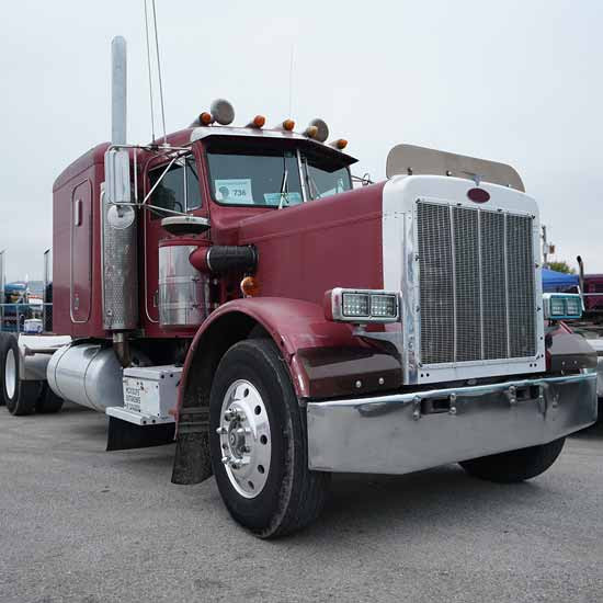 Belmor Mustache Smoked Bug Shield For Peterbilt 359 & 379 - 4 State Trucks