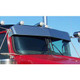 8 Inch Polished Stainless Steel Straight Drop Visor For Kenworth T600 ...