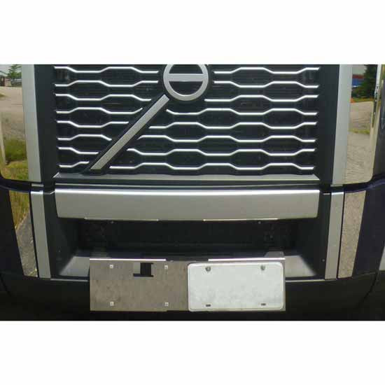 Stainless Steel Grille Surround Bumper Extension Panels For Volvo VNL ...