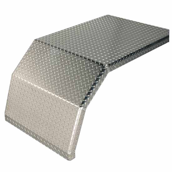 Merritt Super Duty Half Fender - 27 X 22 X 48.5 Inch Diamond Plate ...