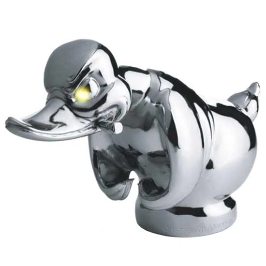 Convoy Rubber Duck Hood Ornament Chrome With Led Eyes 4 State Trucks