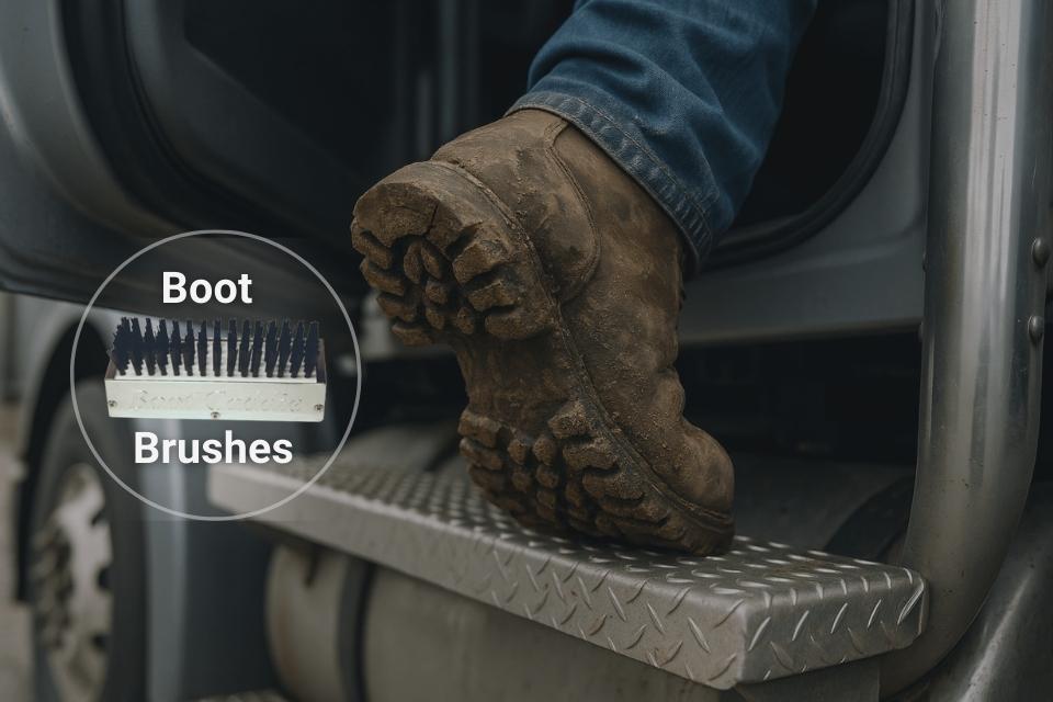 Semi Truck Boot Brush Guide: Does it Really Keep Your Cab Clean? - 4 ...
