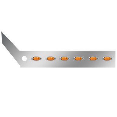 Stainless Steel Cab Panels W/ 24 Amber Mini LEDs For International ...