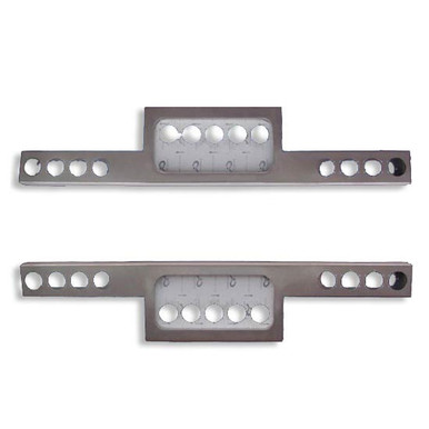 Aluminum Rear T-Bar Style Light Bar W/ 13 Round 4 Inch Light Holes By ...
