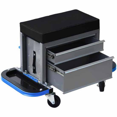 Tool Box - Seat - Creeper Combo Rolling Storage Seat With 2 Sliding ...