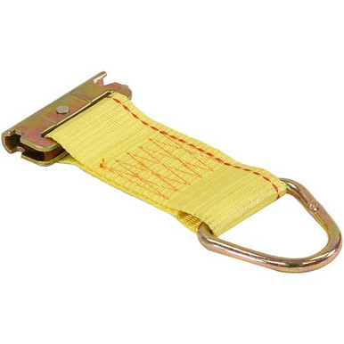 Zinc-Plated Heavy Duty Steel E-Track Rope Ring Strap - 6 Inch - 1000 Lb ...