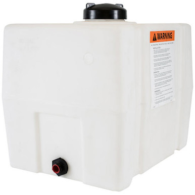 30 Gallon 24 X 19 X 22 Inch Square Polyethylene Portable Storage ...