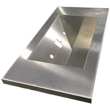 Recessed Air Line Box 18 Inch Aluminum W/ Holes For Trailer Air And 2 ...