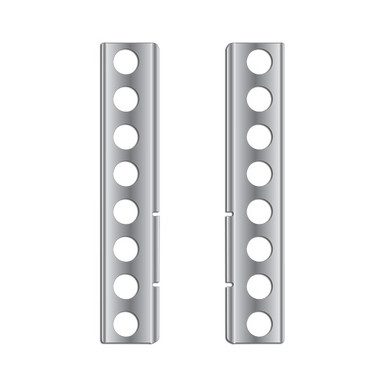 Stainless Steel 18 Gauge Rear AC Light Panel W/ 16 - 2 Inch Light Holes ...